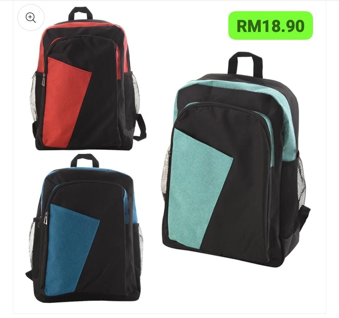 Backpack murah direct kilang (RM14.90-RM18.90), Men's Fashion, Bags, Backpacks on Carousell