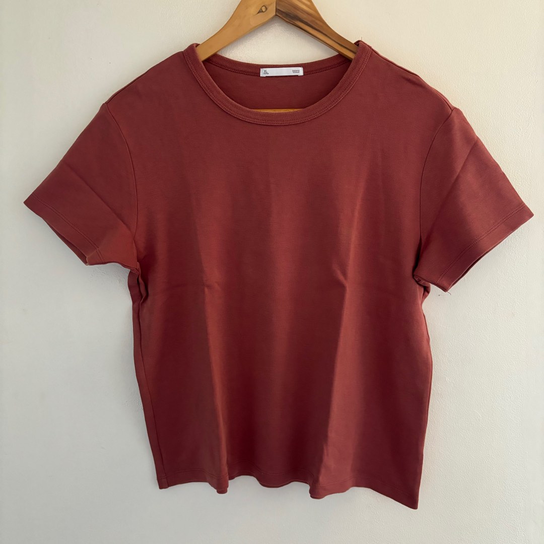 [BALENO] Dark Red Shirt, Women's Fashion, Tops, Shirts on Carousell