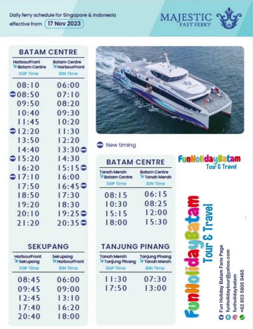 Batam Horizon Ferry E-Tickets., Tickets & Vouchers, Flights & Overseas ...