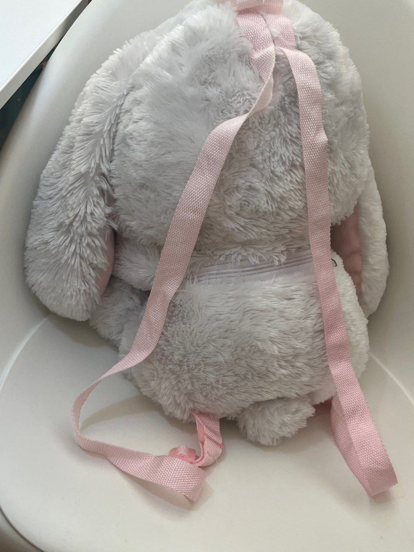 Big Bunny Plushie Backpack, Women's Fashion, Bags & Wallets, Backpacks ...