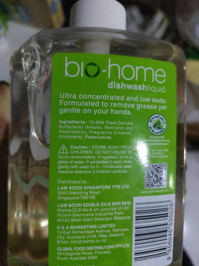 Biohome dishwashing liquid 500 ml, Furniture & Home Living, Cleaning ...