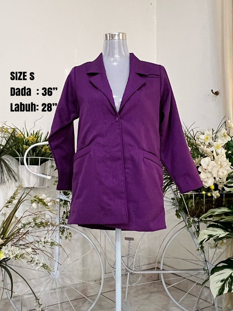 Blazzer Jacket Coat Officeware, Women's Fashion, Coats, Jackets and ...