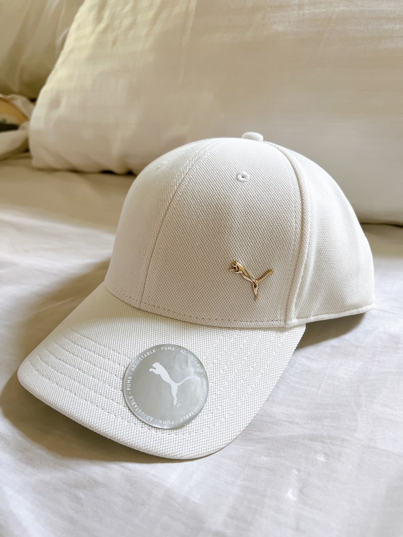 Bnew Puma white/gold cap, Men's Fashion, Watches & Accessories, Caps ...