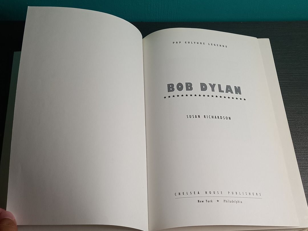 Bob Dylan Book by Susan Richardson Hardbound, Hobbies & Toys, Books ...