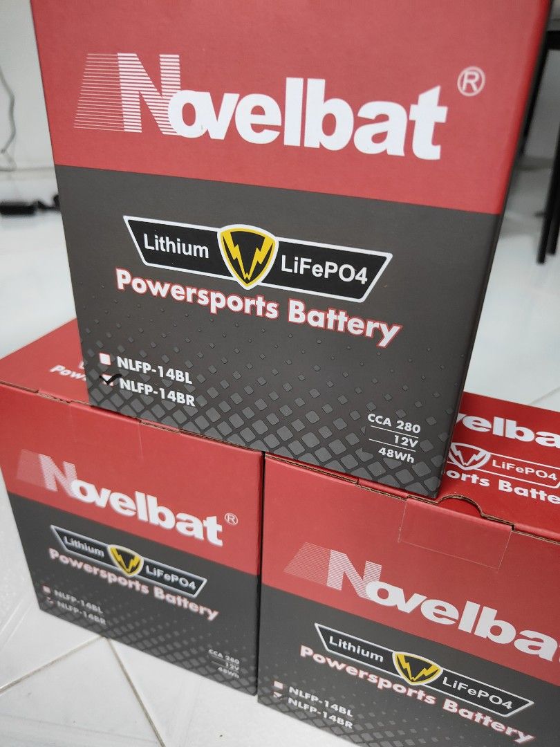 Brand New Novelbat Lithium NLFP-14BR Batt Battery, Car Accessories ...