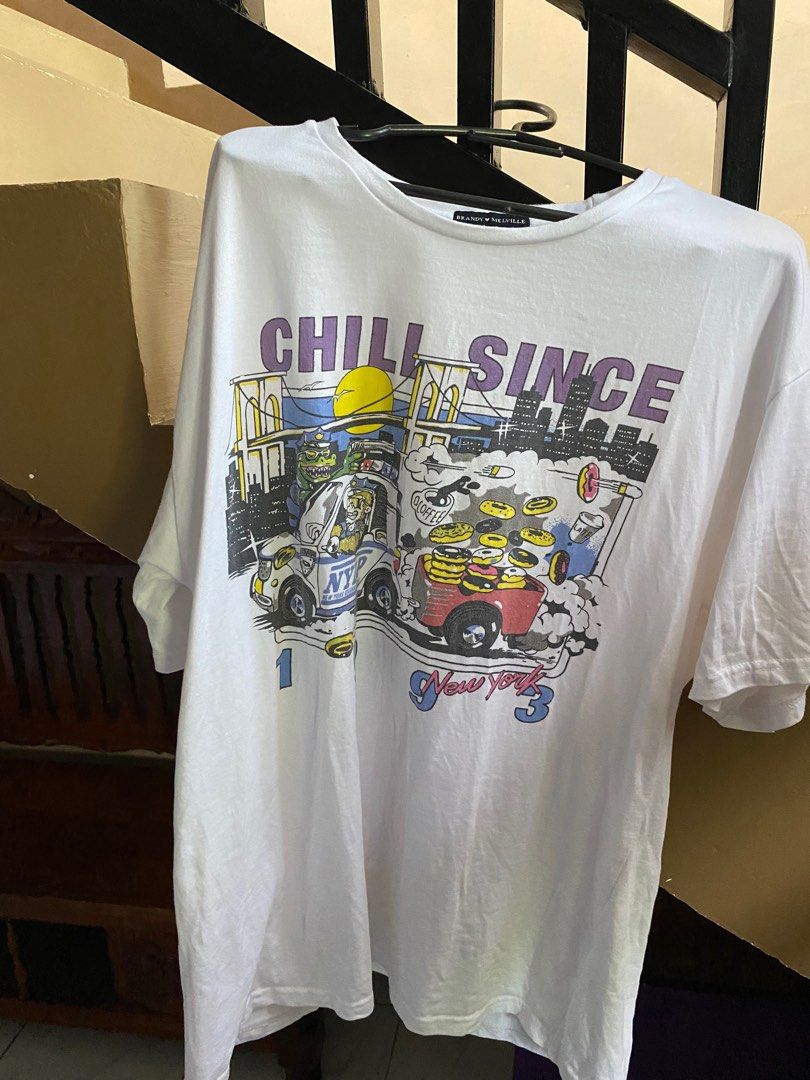 Brandy Melville Chill Since 1993 New York, Men's Fashion, Tops & Sets ...