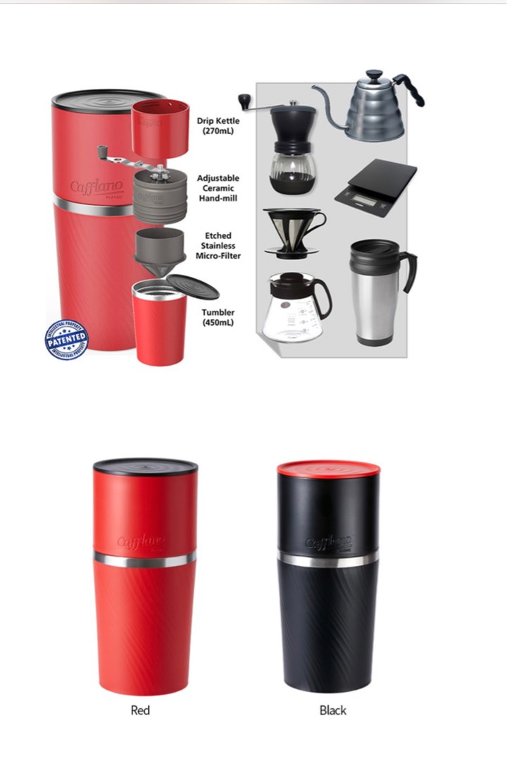 Cafflano Klassic Coffee Drip Maker and Grinder, TV & Home Appliances ...