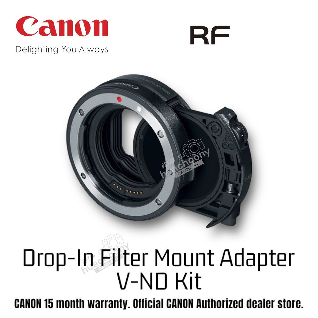 Canon Drop-In Filter Mount Adapter EF-EOS R with Variable ND Filter ( YEAR 2024 ), Photography ...