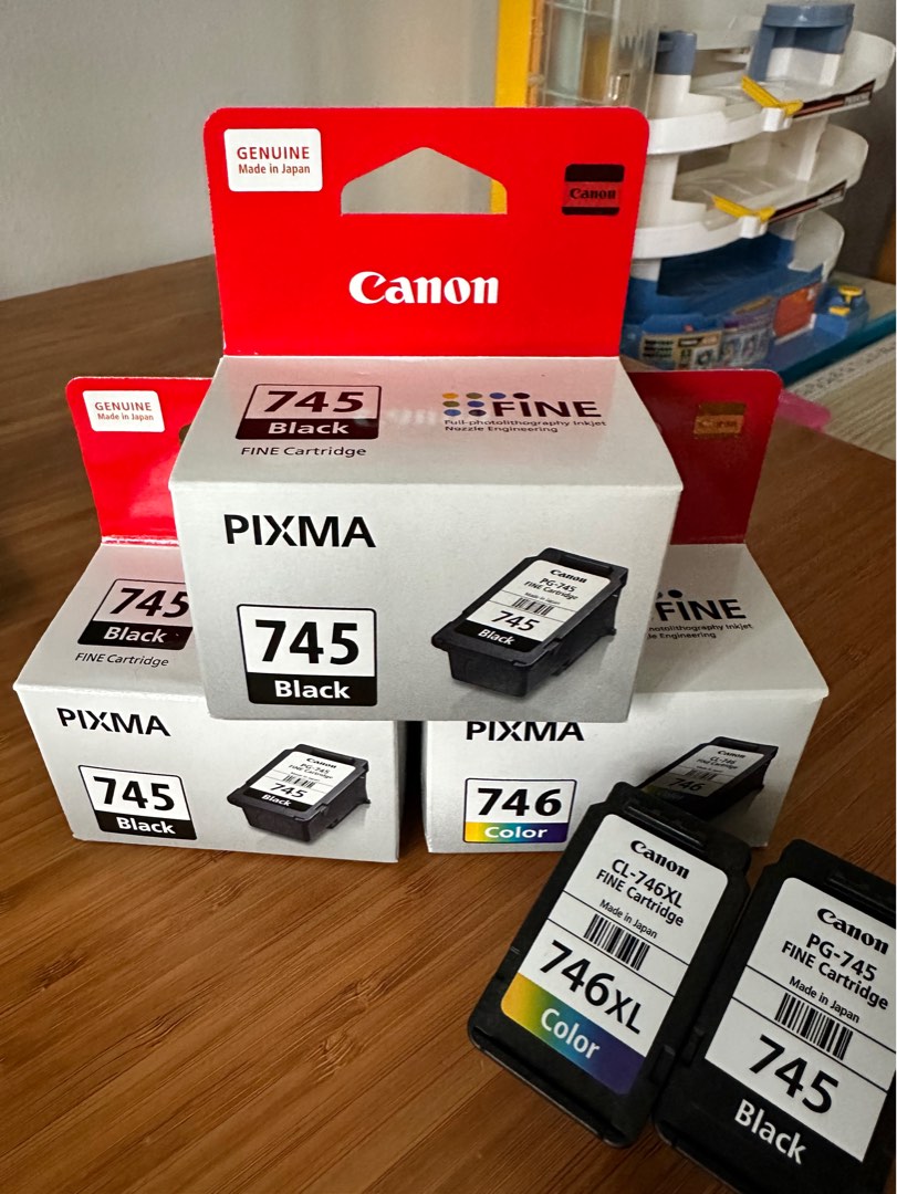 Canon pixma ink pg-745 746, Computers & Tech, Printers, Scanners & Copiers on Carousell