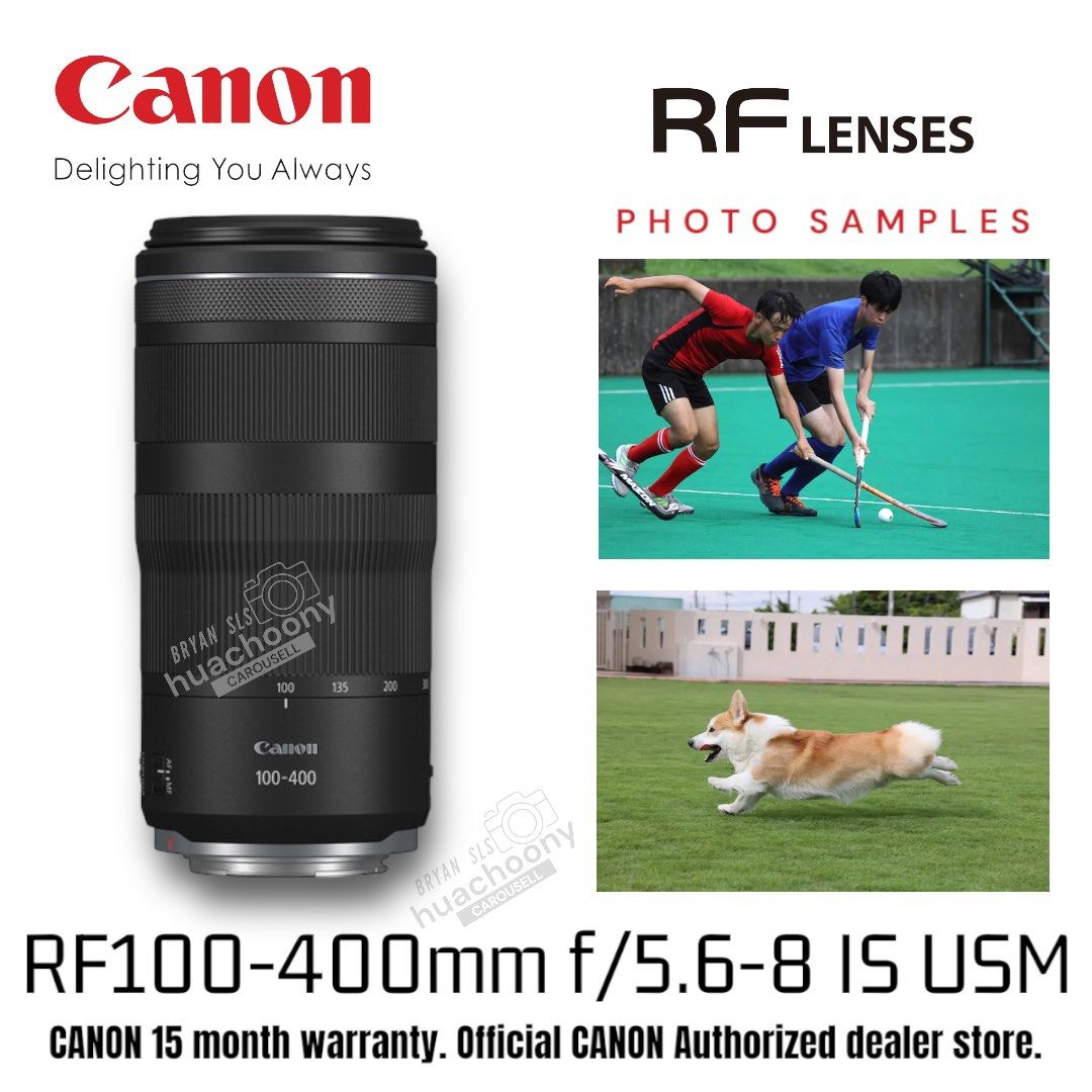 Canon RF 100-400mm f/5.6-8 IS USM ( YEAR 2024 ), Photography, Lens & Kits on Carousell
