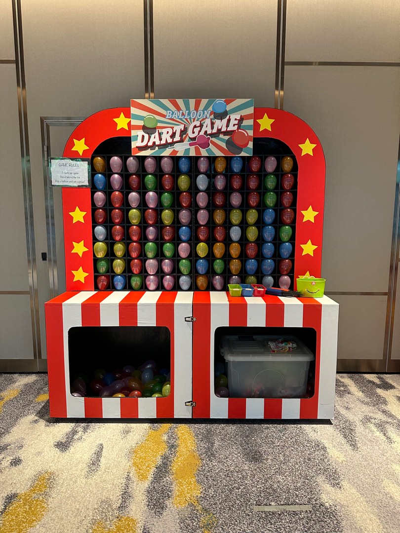 Carnival game booth balloon dart toss, Lifestyle Services, Event ...
