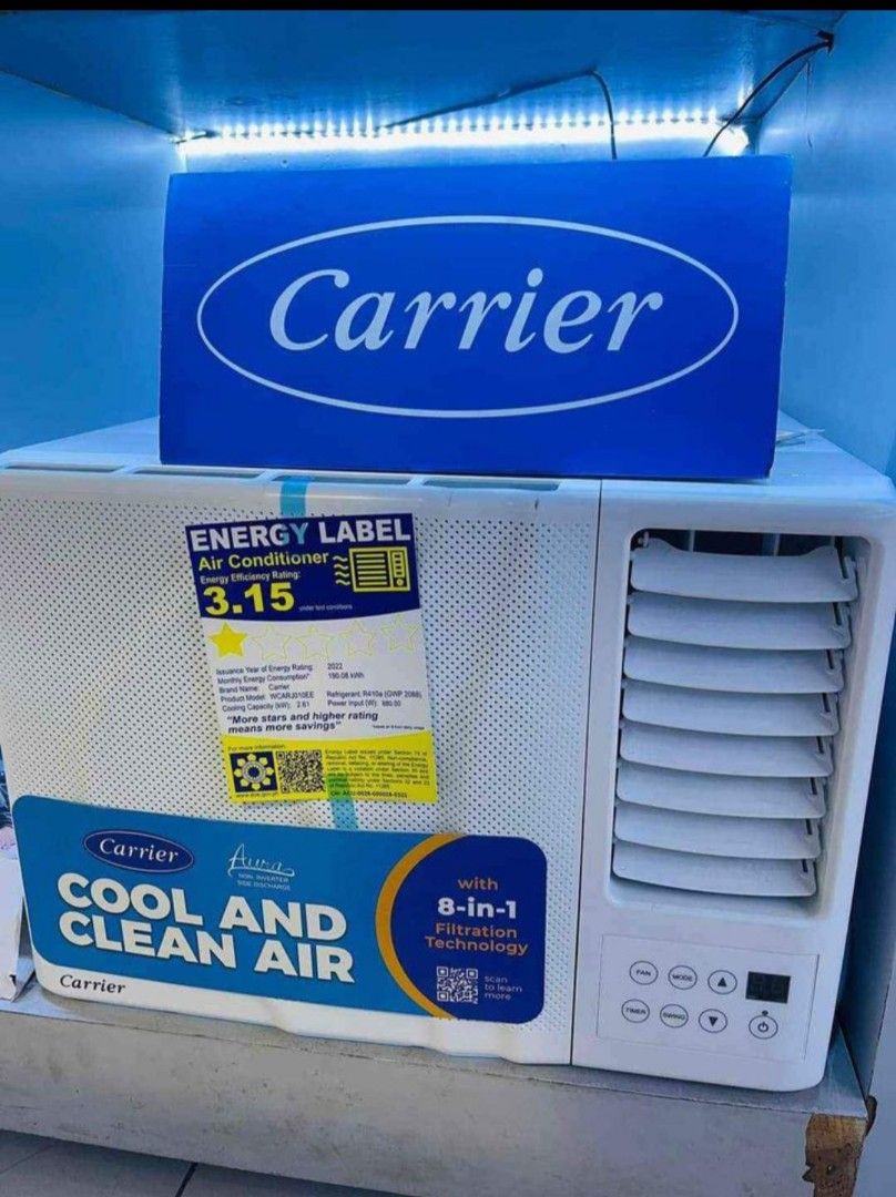 CARRIER WINDOW TYPE INVERTER, TV & Home Appliances, Air Conditioning ...