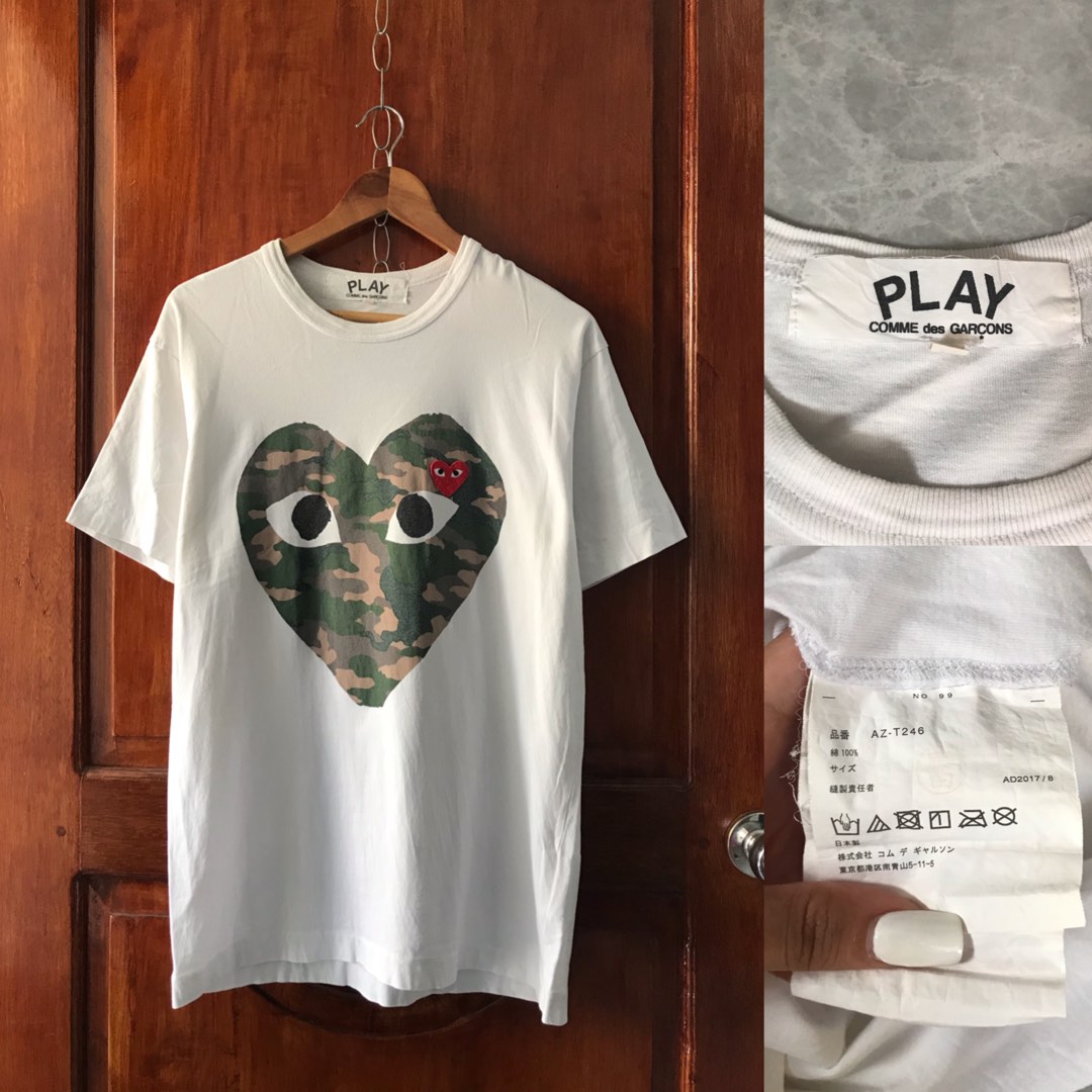 CDG PLAY, Men's Fashion, Tops & Sets, Tshirts & Polo Shirts on Carousell
