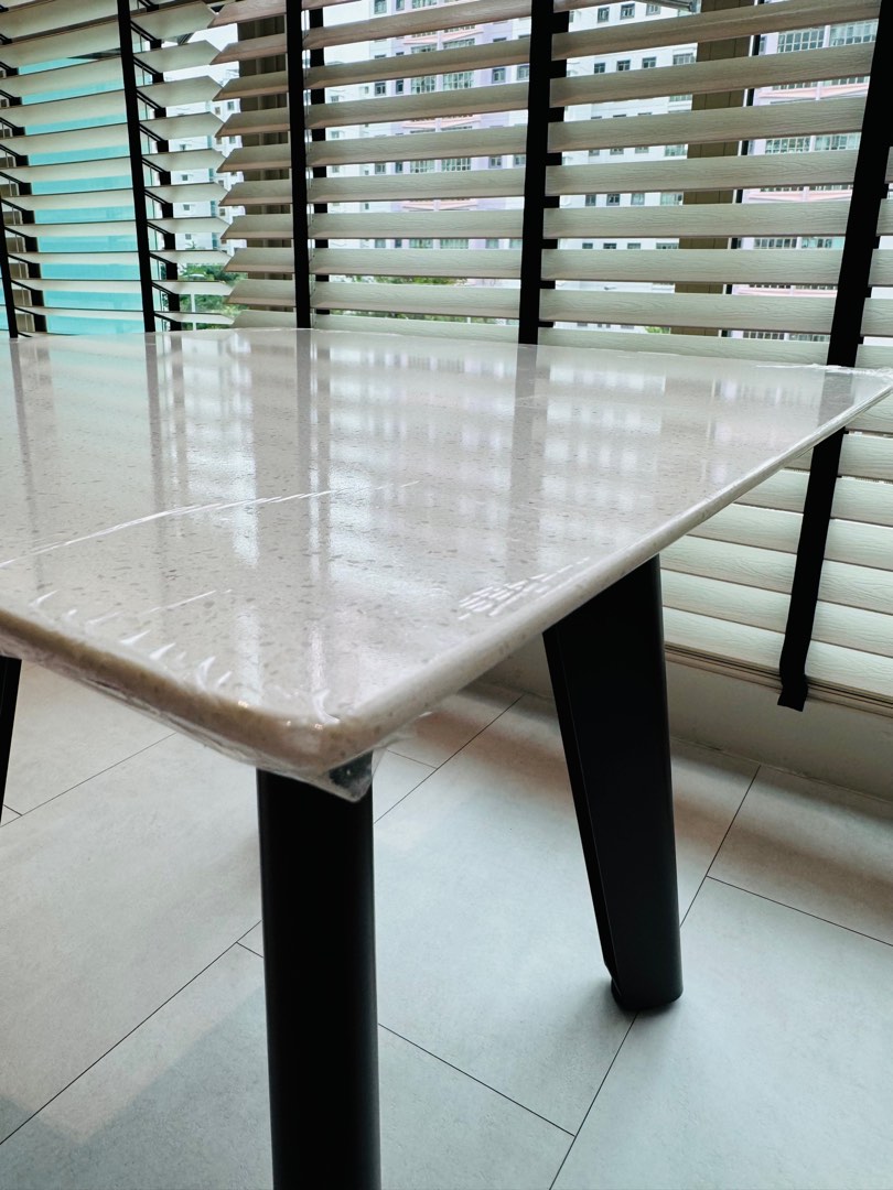 Cellini Kay Quartz Top Coffee Table, Furniture & Home Living, Furniture ...