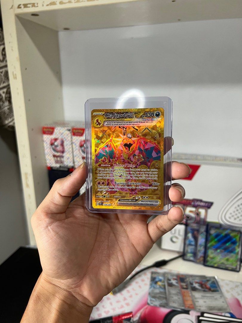 Charizard EX Gold OBF 228/197, Hobbies & Toys, Toys & Games on Carousell
