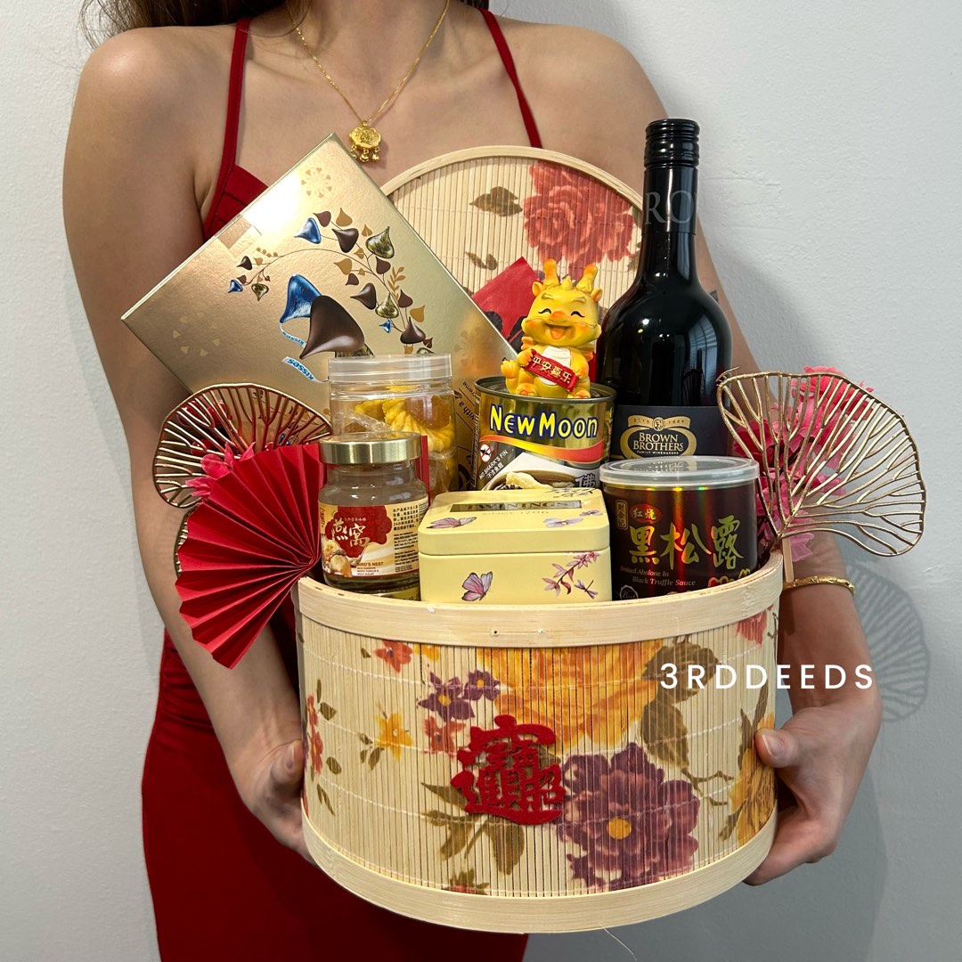 Chinese New Year Hamper, Food & Drinks, Gift Baskets & Hampers on Carousell