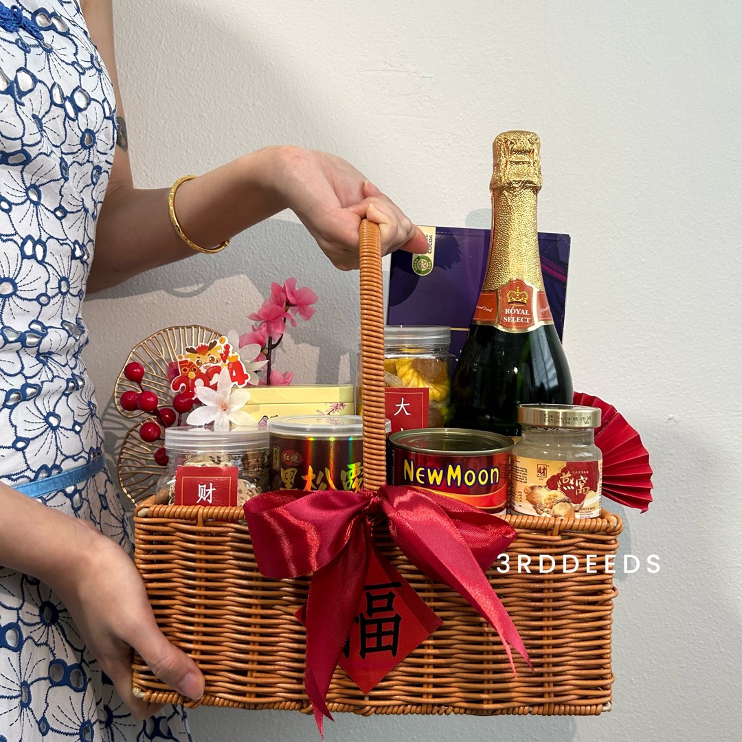 Chinese New Year Hamper, Food & Drinks, Gift Baskets & Hampers on Carousell