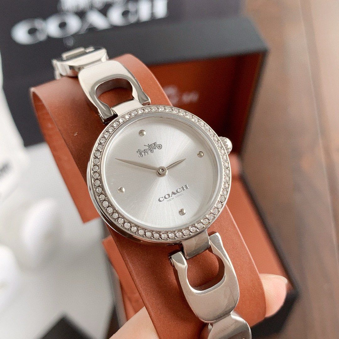 Coach round watch 28mm, Women's Fashion, Watches & Accessories, Watches ...