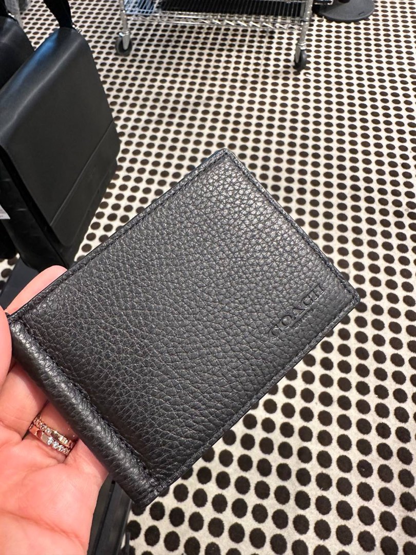 Coach Slim Money Clip Billfold Wallet, Luxury, Bags & Wallets on Carousell