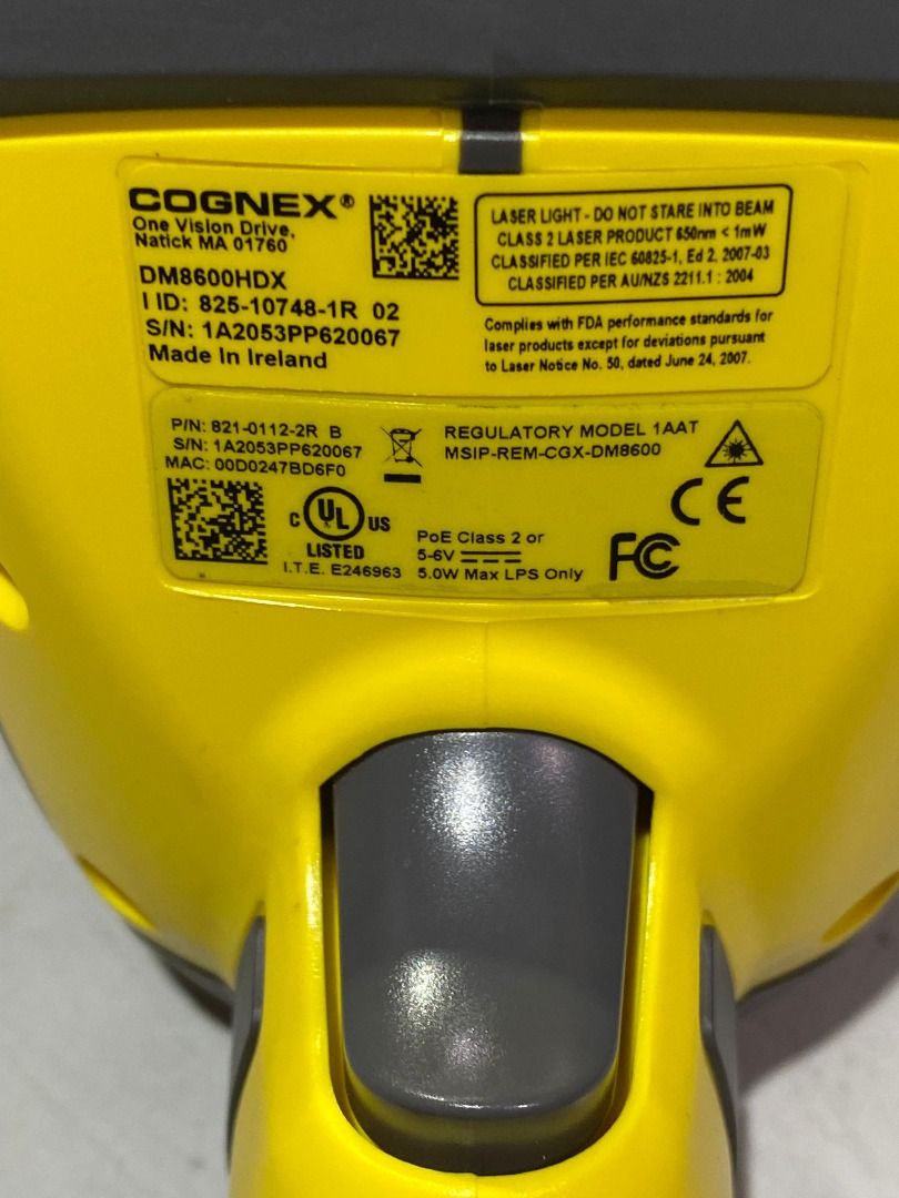 Cognex Professional Handheld Wireless Barcode Reader DM8600HDX with ...