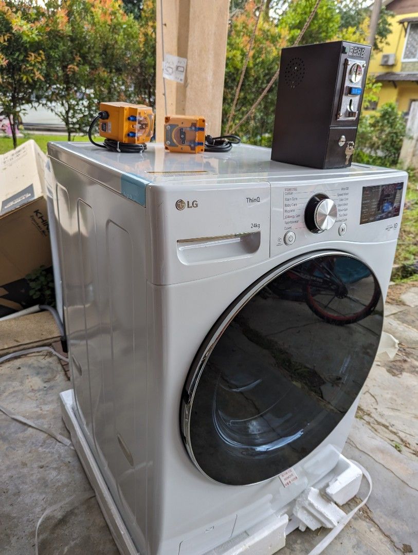 Coin @ Token operated self service washing machine 24kg LG, TV & Home Appliances, Washing ...