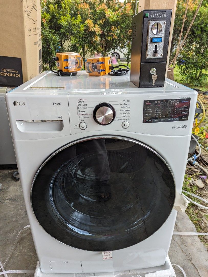 Coin @ Token operated self service washing machine 24kg LG, TV & Home ...