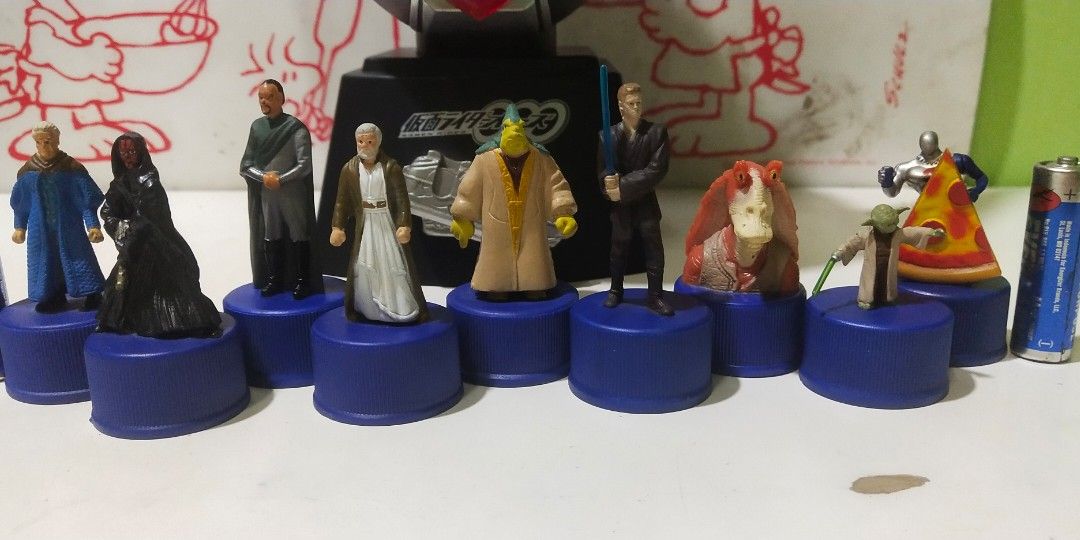 COLLECTIBLES PEPSI CAPS WITH ACTION FIGURES SET OF 9pcs., Hobbies ...