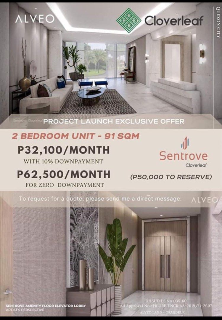 Condo unit for Sale in Edsa Balintawak Quezon City Cloverleaf Alveo ...