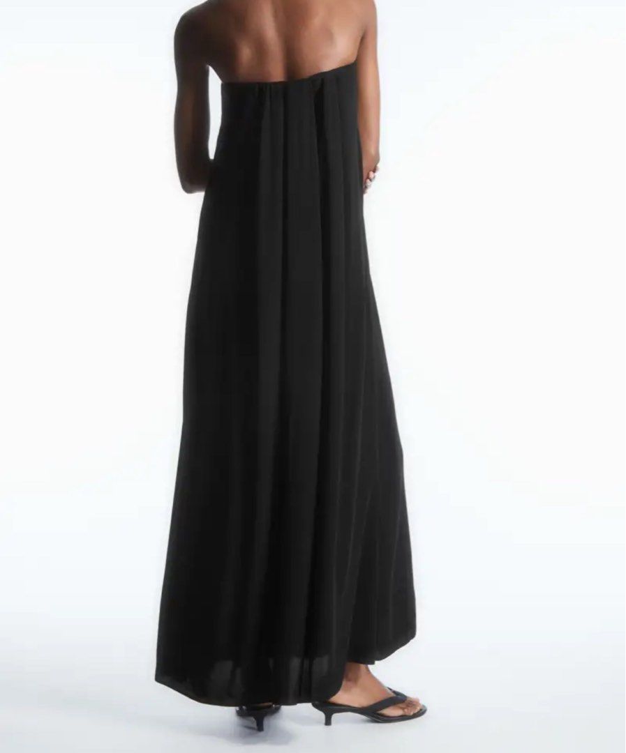 Cos Pleated Bandeau Maxi Dress Womens Fashion Dresses And Sets Dresses On Carousell
