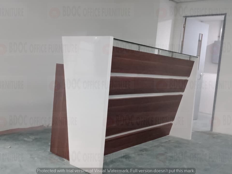 customized Reception counter table, Podium, wooden cabinets, Steel lockers , partitions ...