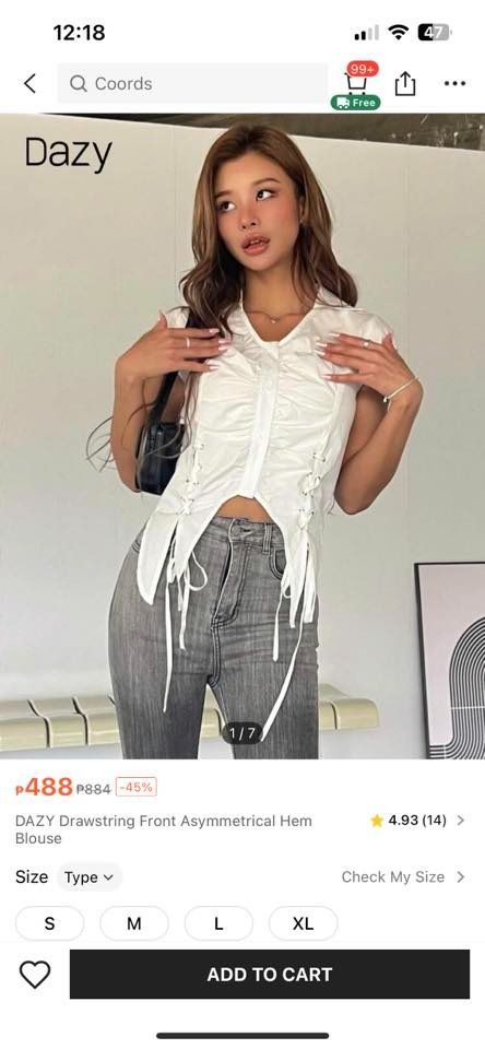 Dazy y2k top, Women's Fashion, Tops, Others Tops on Carousell