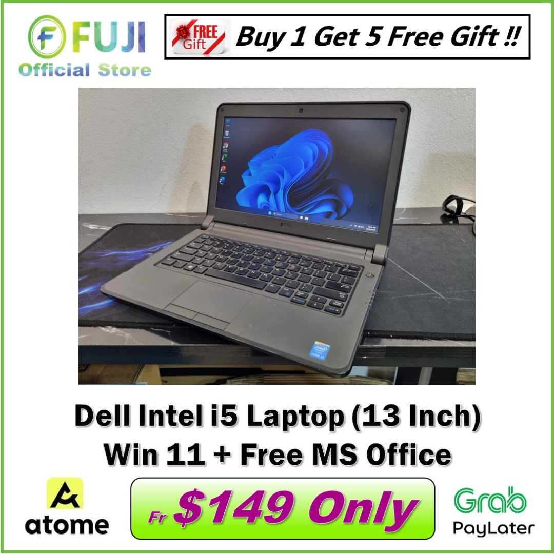 DELL Intel i5 Laptop - 13 Inch - 100% Good Condition - 16GB RAM - 256GB ...