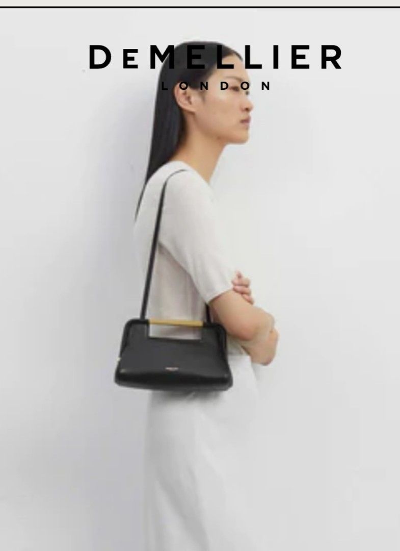 Demellier London Mini Seville Black Croc Effect, Women's Fashion, Bags ...