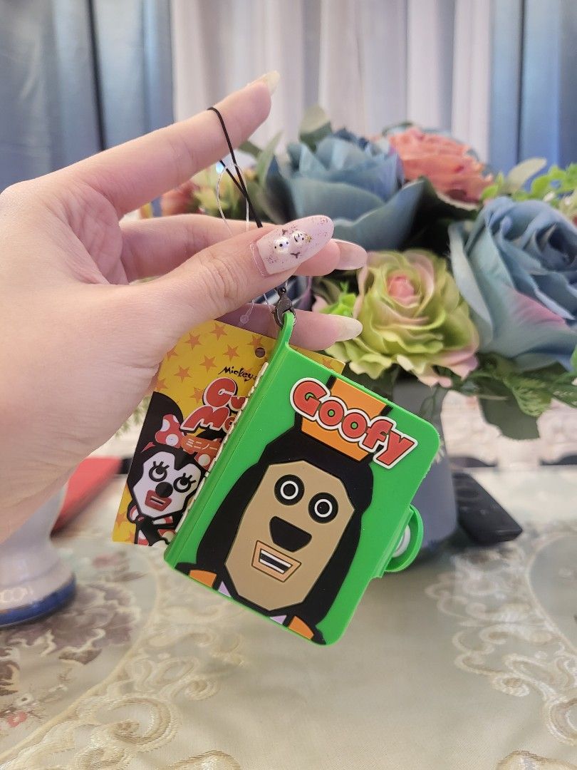 Disney Mickey & Friends Goofy Cubic Mouth Mini Notebook Keychain ...