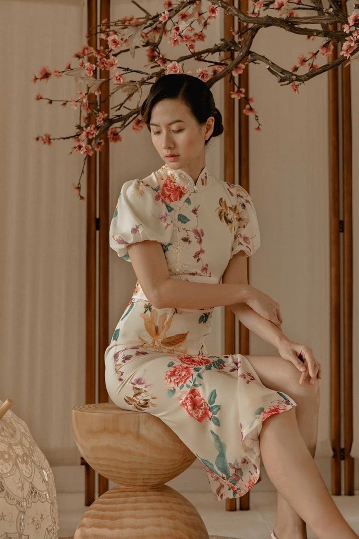 Doublewoot DW DARUETING (CREAM) Cheongsam Qipao, Women's Fashion ...