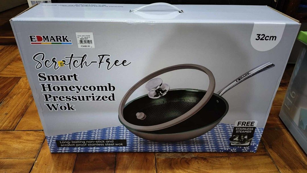 EDMARK Smart Pressurized Wok, Furniture & Home Living, Kitchenware ...