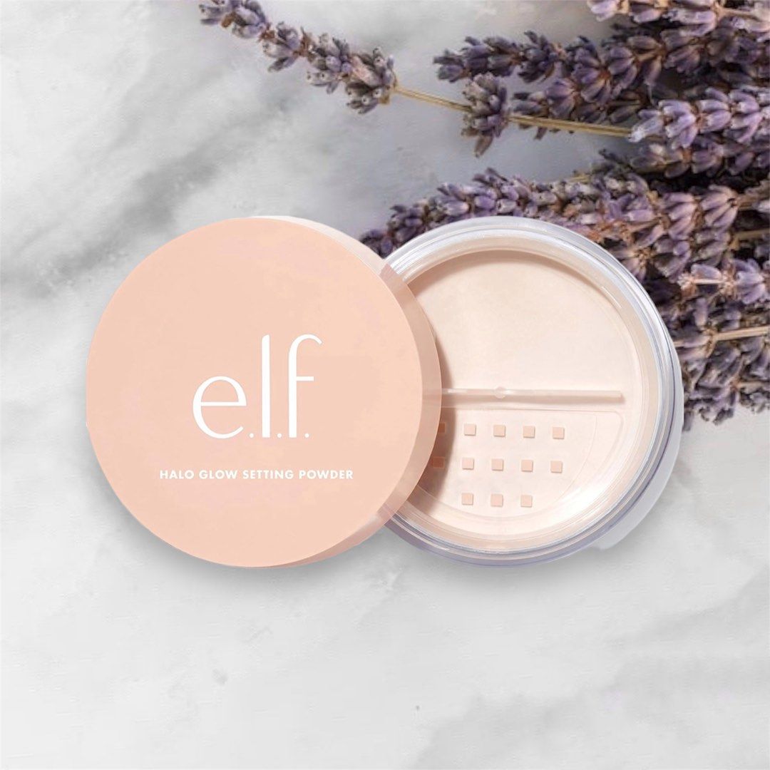 Elf Halo Glow setting powder - light pink, Beauty & Personal Care, Face ...