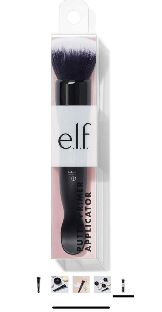 e.l.f. Putty Primer Brush and Applicator, Dual-Ended Makeup Tool ...