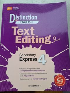 Distinction English text editing workbook for secondary 2 express ...