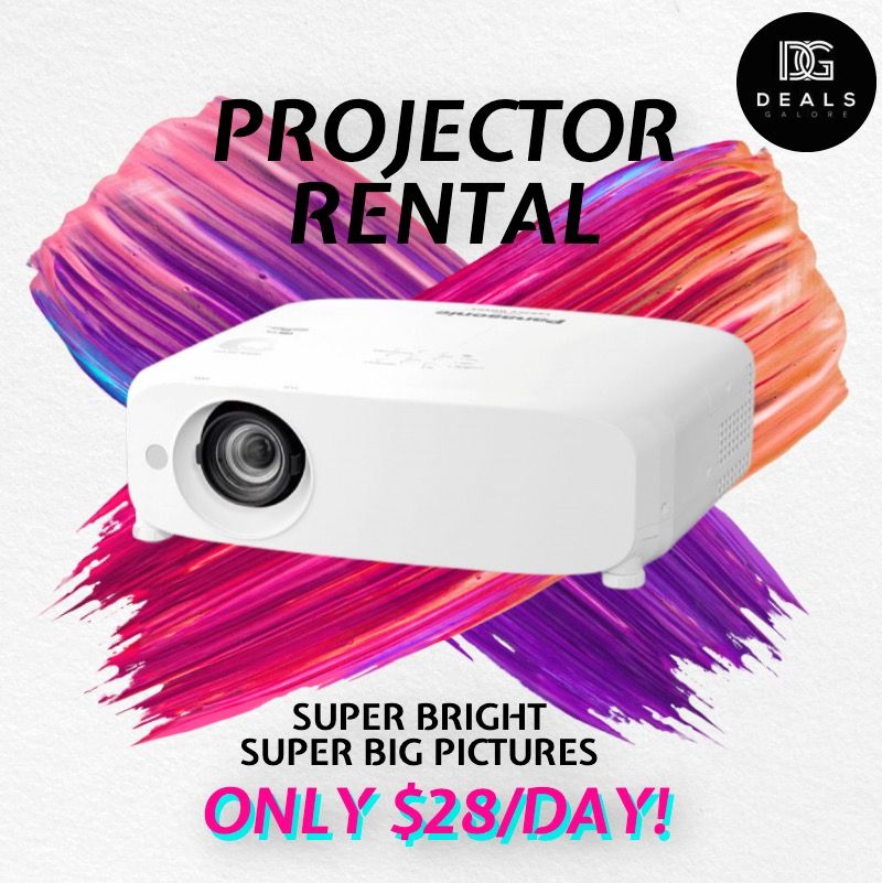 Event Projector Rental 5000 lumens ultra bright projector for camps ...