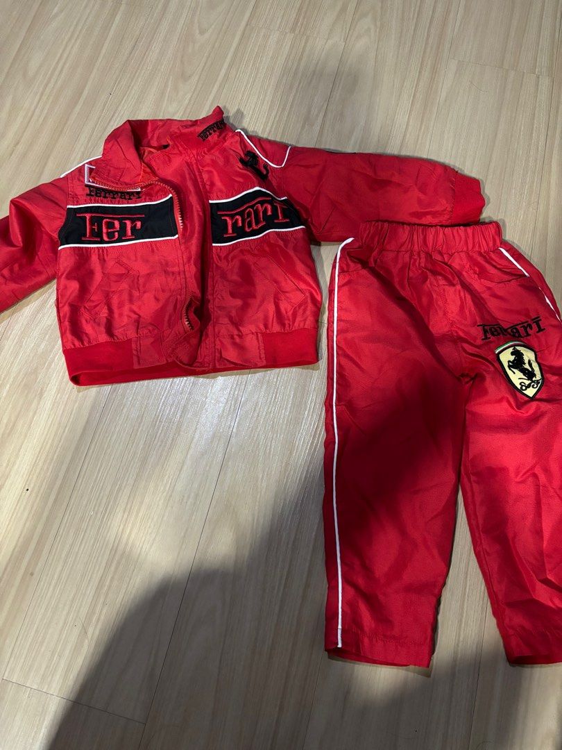 ferrari racing costume suit for kids, Babies & Kids, Babies & Kids ...