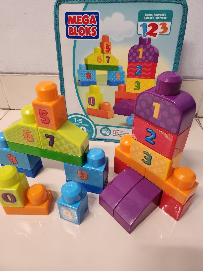 Fisher price megabloks mega bloks blocks numbers 20 pieces, Toys ...