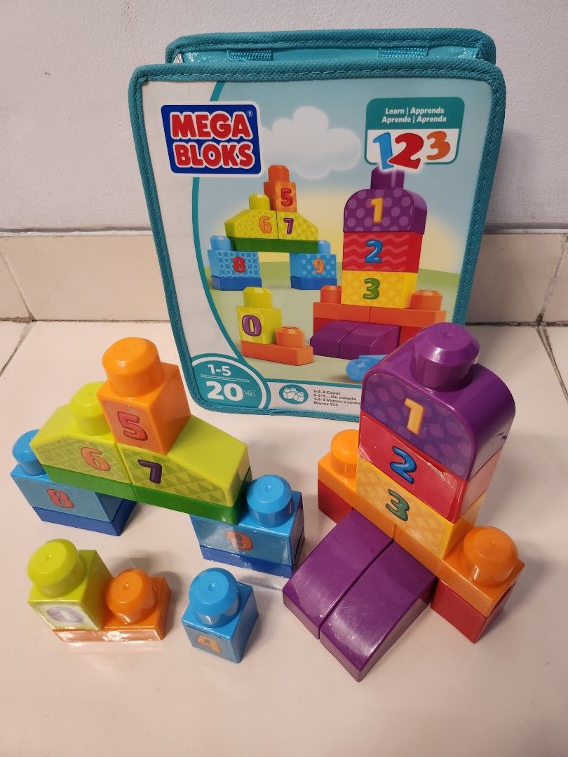 Fisher price megabloks mega bloks blocks numbers 20 pieces, Toys ...