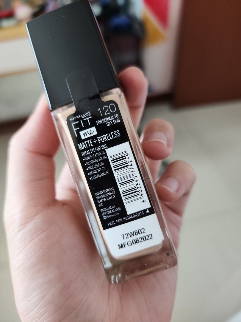 Fit Me Foundation Matte and Poreless 120, Beauty & Personal Care, Face ...
