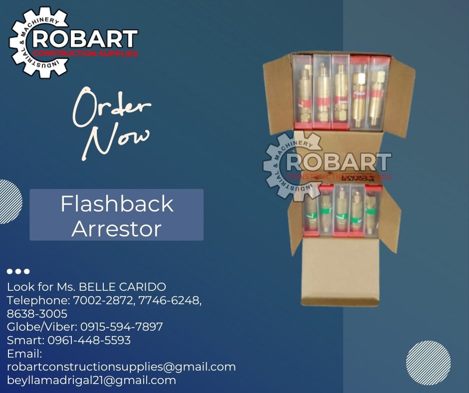 Flashback Arrestor, Commercial & Industrial, Construction Tools ...