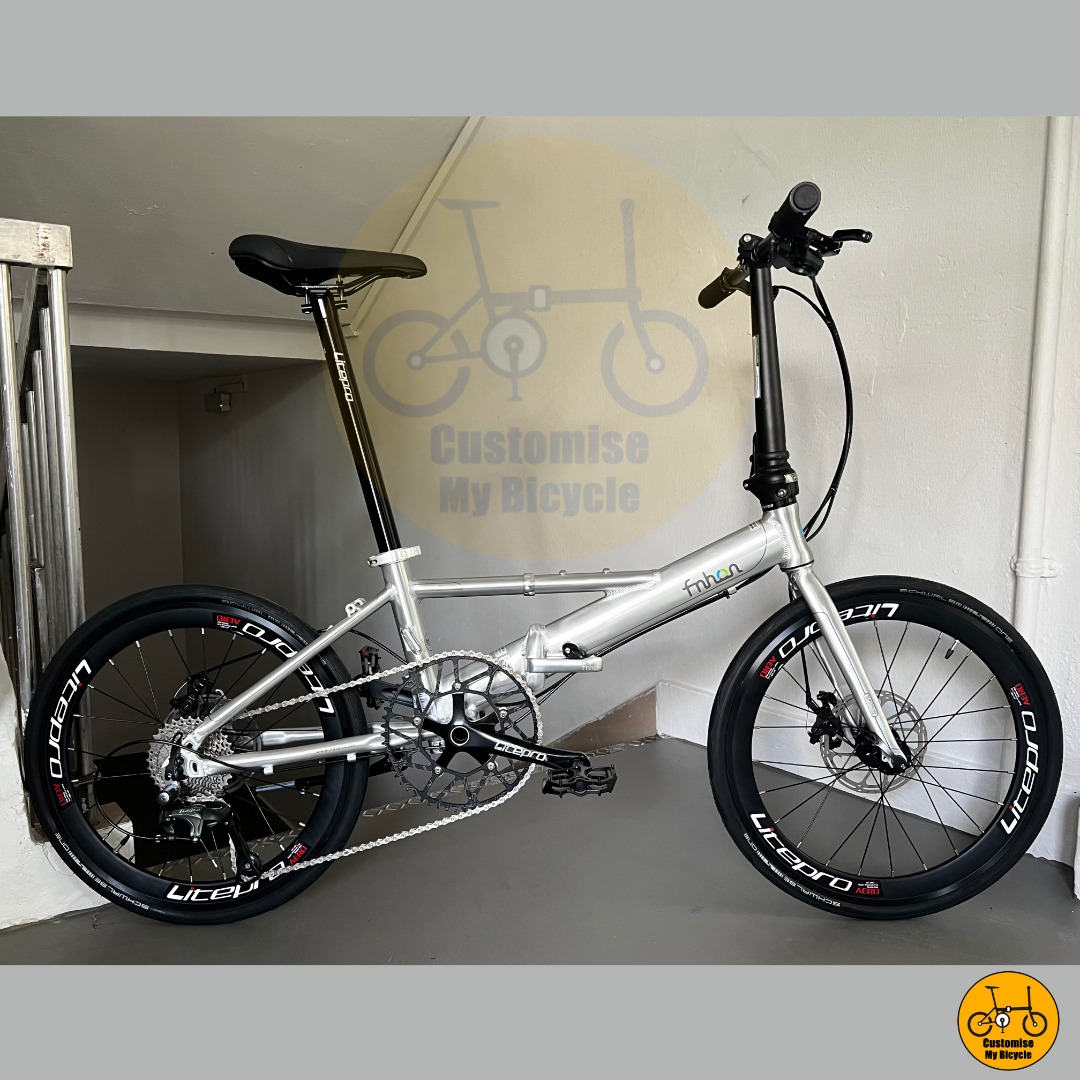 Fnhon Monsoon 22” • 10 Speeds Shimano Tiagra • Litepro Schwalbe One ...
