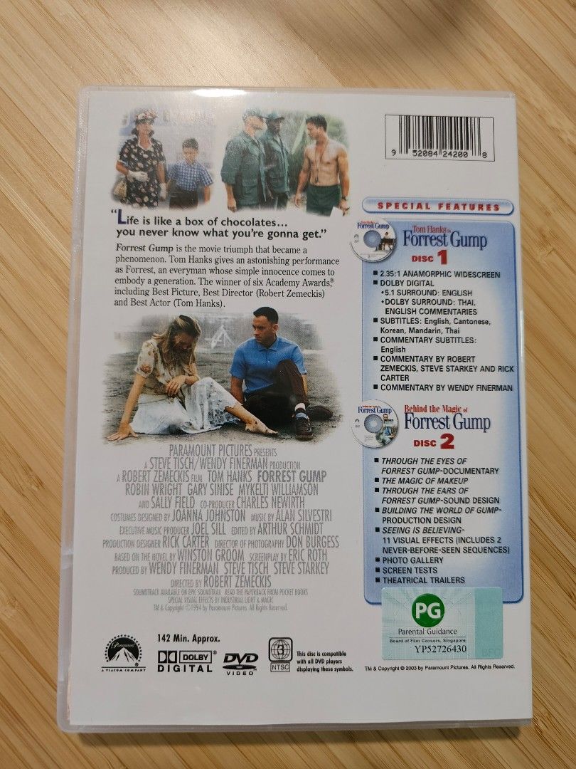 Forrest Gump DVD $13 brand new, Hobbies & Toys, Music & Media, CDs & DVDs on Carousell