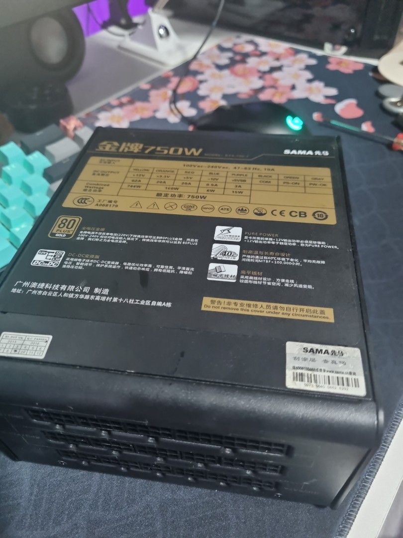 Forza Sama 750W 80 Gold plus PSU, Computers & Tech, Parts & Accessories, Computer Parts on Carousell