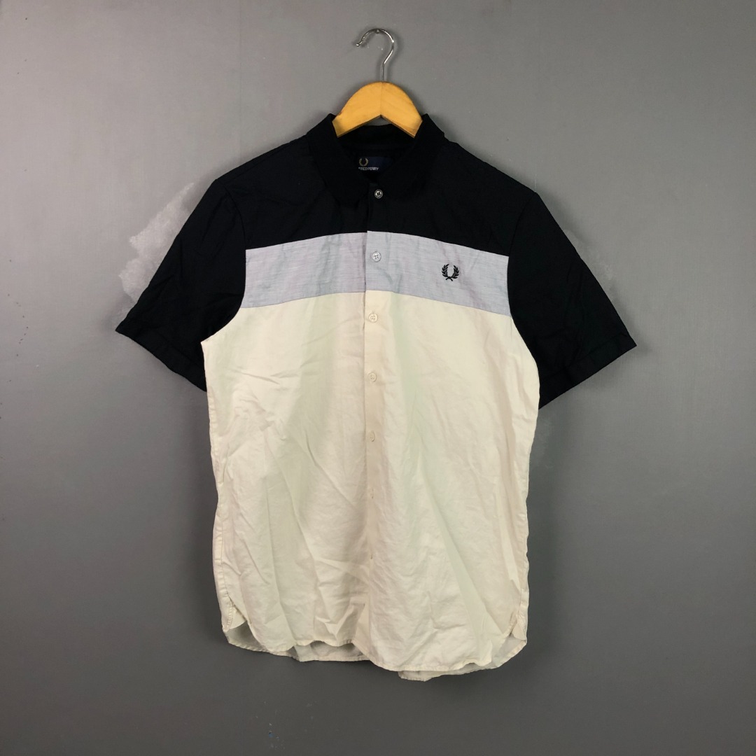 Fred Perry Buttondown Tri Color, Men's Fashion, Tops & Sets, Tshirts ...