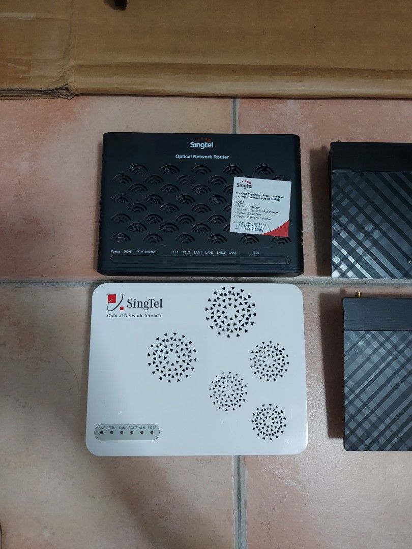 FREE SINGTEL ONR/ONT FIBER ROUTERS FOR HOME/BUSINESS, Computers & Tech ...